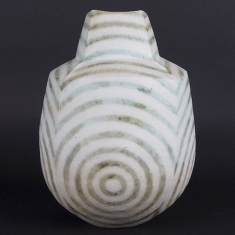 Stoneware vessel by John Ward on artnet