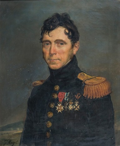 Portrait dun officier supérieur, lieutenant colonel dinfanterie de ...