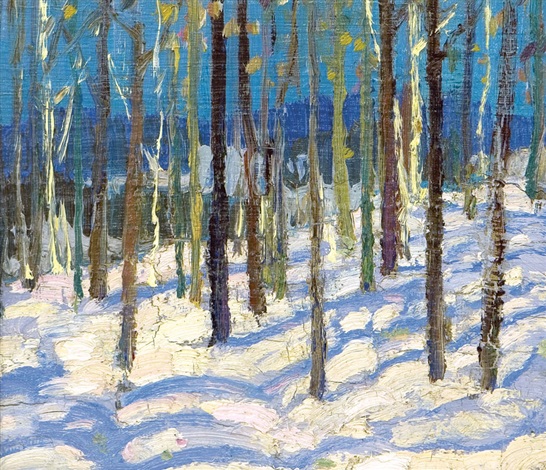 Winter trees by Tom Thomson on artnet