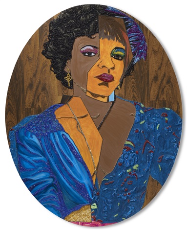 Portrait of Temika by Mickalene Thomas on artnet