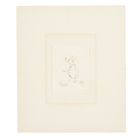 PIGLET, ORIGINAL DRAWING by Ernest H. Shepard on artnet