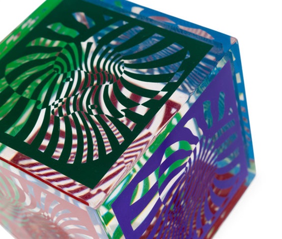 Zebra Cube by Victor Vasarely on artnet