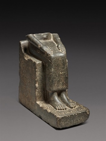 An Egyptian Granite or Basalt Statue of the Kings Sister Princess Sat ...