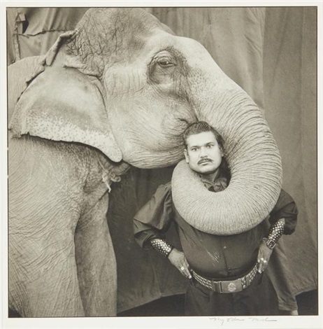 Ram Prakash with His Elephant Shyama at the Golden Circus, Ahmedabad ...