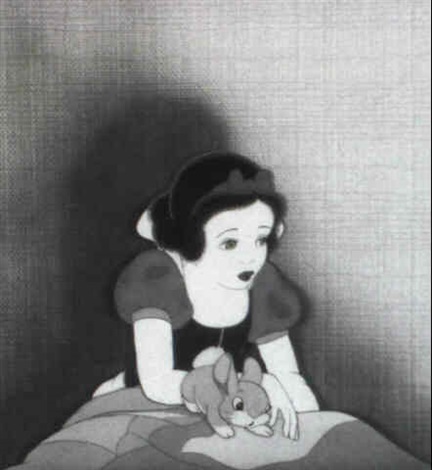Snow White with bunny by Walt Disney Studios on artnet