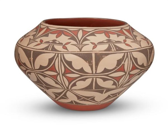 A San Felipe polychrome pottery jar, late 20thearly 21st century by ...