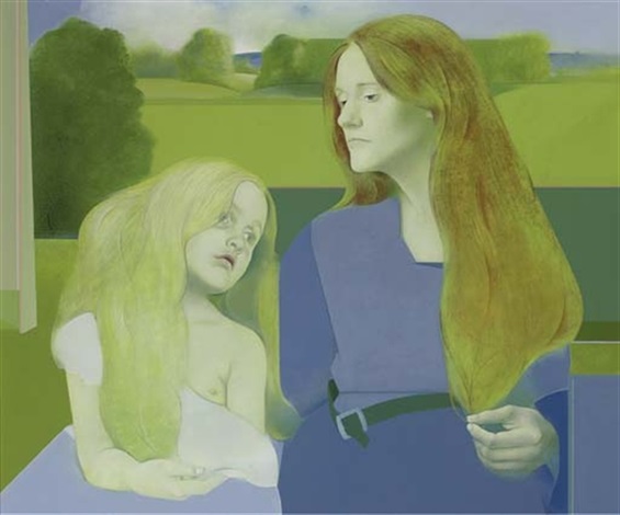Jenny and Sophie by Graham Ovenden on artnet