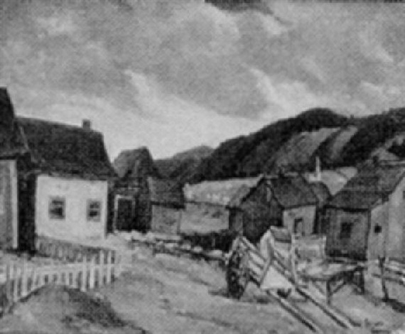 Town by the water by Harold Rotenberg on artnet