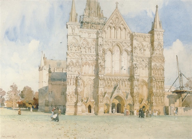 Salisbury Cathedral by Charles John Watson on artnet