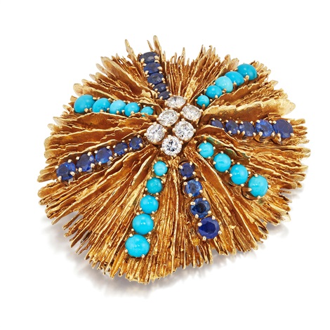 DAVID WEBB GEM-SET BROOCH, CIRCA 1965 by David Webb Inc. on artnet