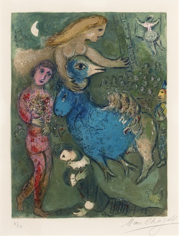 Frontispiece from Le Cirque by Marc Chagall on artnet