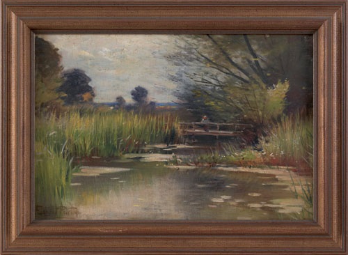 Untitled A landscape with a creek by Ernest Parton on artnet