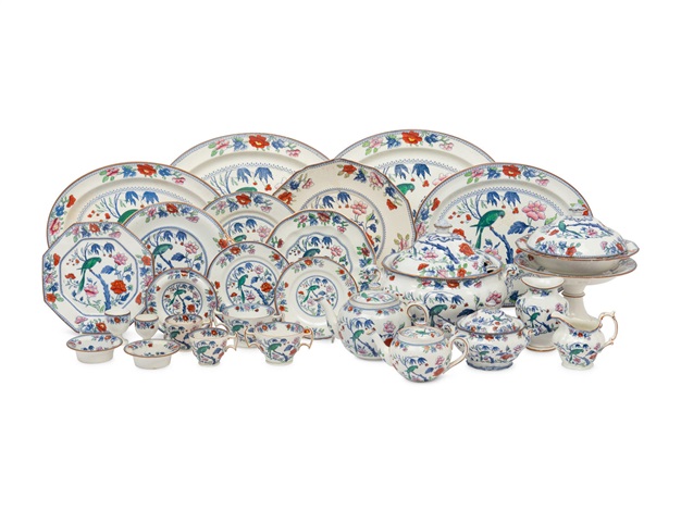 A Booths Parrot Ceramic Dinner Service by Booths Pottery (Co.) on artnet