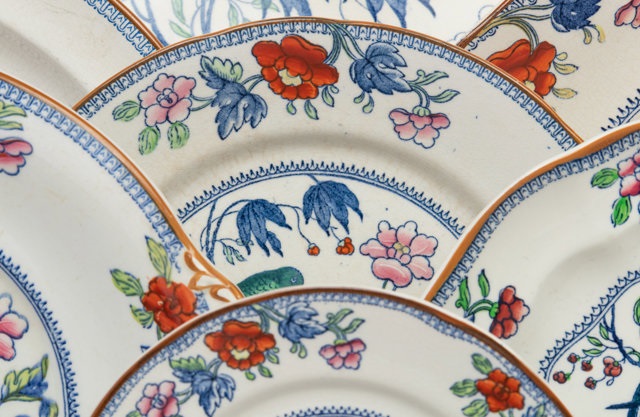 A Booths Parrot Ceramic Dinner Service by Booths Pottery (Co.) on artnet