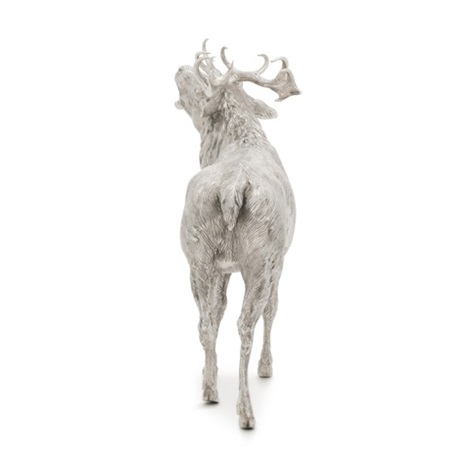 A silver model of a stag, James R. Biggins, Sheffield, 2023 by James ...