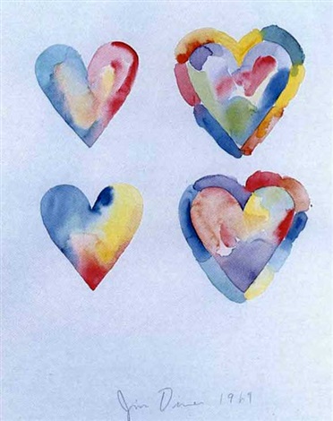 Four hearts by Jim Dine on artnet