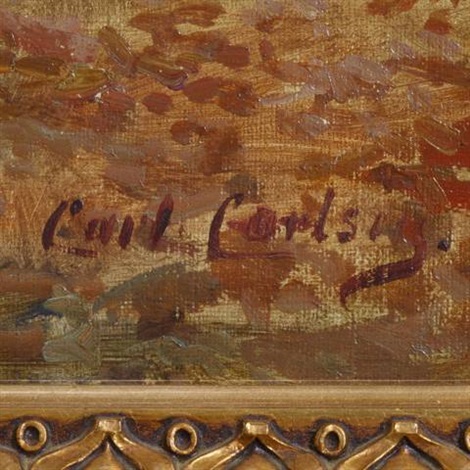 The First Days of Autumn in a Forest, 1898 by Carl Carlsen on artnet