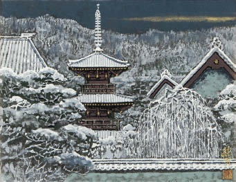 Yamato in snow 雪景大和 by Sumio Goto on artnet