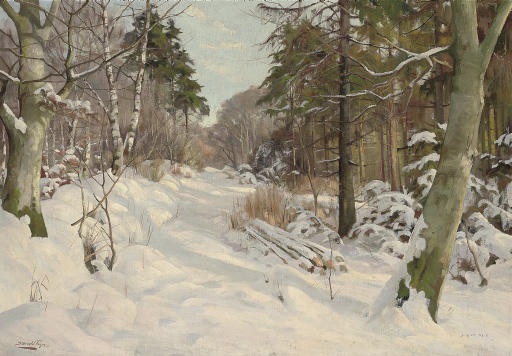 A winter track, Ravnholm by Harald Julius Niels Pryn on artnet