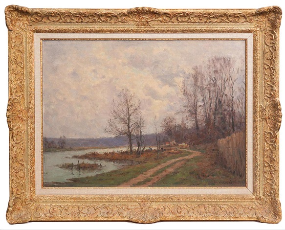 Jean Masse Landscape Oil on Canvas by Jean Eugène Julien Massé on artnet