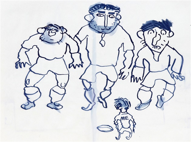 Self-portrait sketches and caricatures 45 works, various sizes by ...