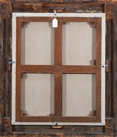 PORTRAIT OF SIMON CROOK, HALF-LENGTH, WEARING A BROWN COAT AND ...