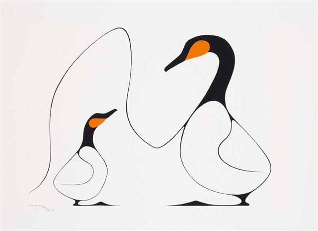 Two Geese by Benjamin Chee Chee on artnet
