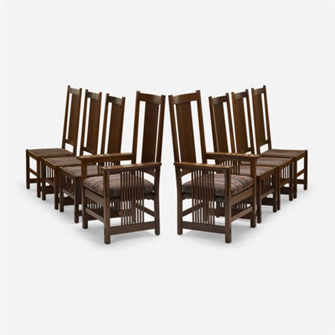Dining chairs, set of eight by Stickley, Audi and Co. on artnet