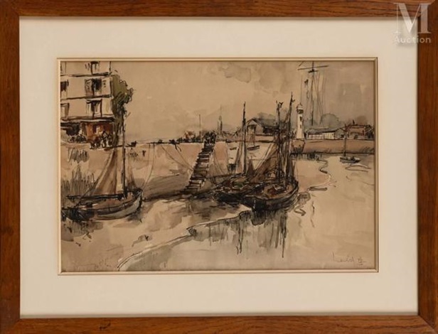 Le bassin de Honfleur by Fernand Herbo on artnet