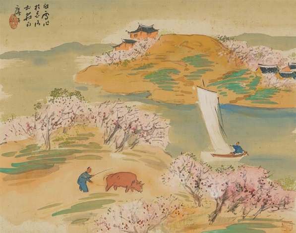 Fragrant wind on spring river by Kansetsu Hashimoto on artnet