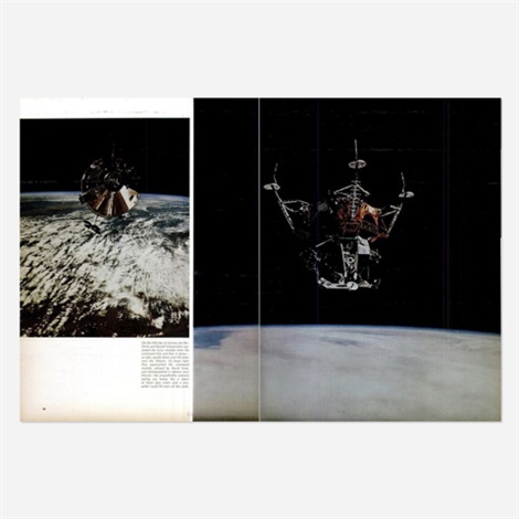The first manned docking in space the CSM Gumdrop over the Earth as ...
