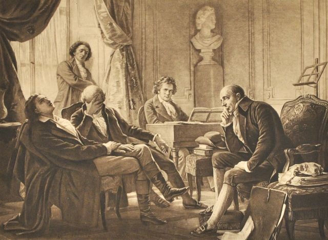 Die Intimen bei Beethoven by Albert Anton Graefle on artnet