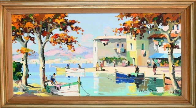 The Harbour at Cannes from the Summer Casino by Cecil Rochfort D'Oyly ...