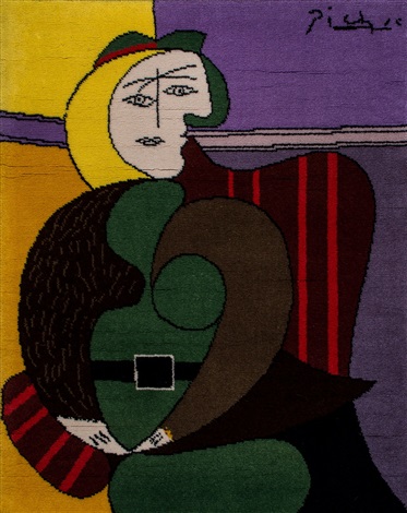 Femme Assise Dans Un Fauteuil Rouge by Pablo Picasso on artnet