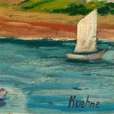 View of a Coastal Town. by Max Kuehne on artnet