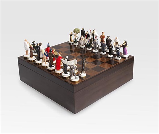Good vs. Evil Chess Set by Maurizio Cattelan on artnet