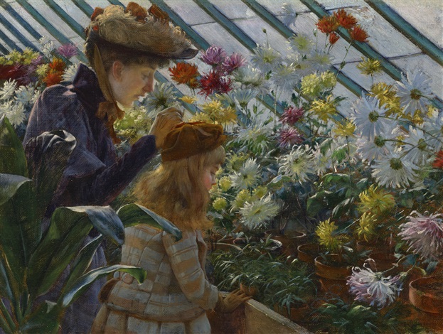 Chrysanthemums by Charles Courtney Curran on artnet