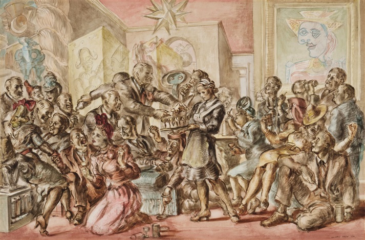 Cocktails, Five to Seven by Reginald Marsh on artnet