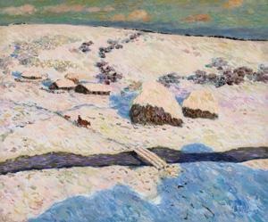 雪后山村 White village by Sun Weimin on artnet