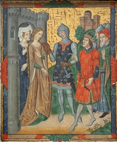 Une scène courtoise by Spanish Forger on artnet