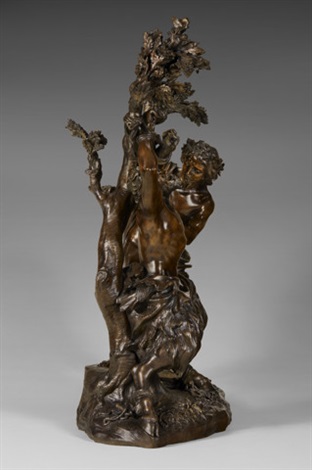 A BRONZE GROUP OF APOLLO FLAYING MARSYAS by Giovanni Battista Foggini ...