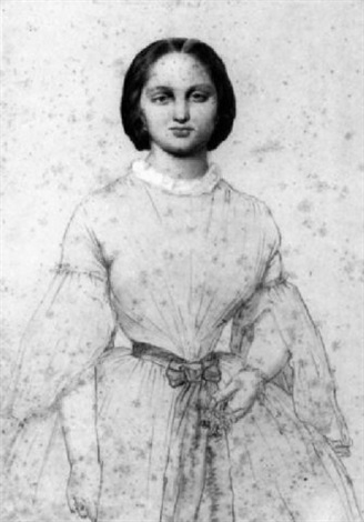 Portrait de Lina Calamatta by Luigi Calamatta on artnet