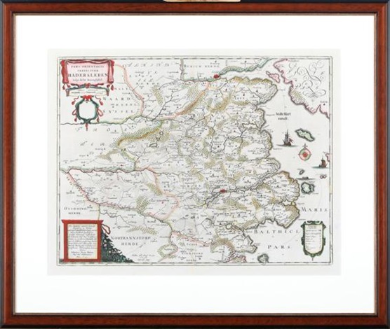 Hadersleben Map of Haderslev by Johannes Mejer on artnet