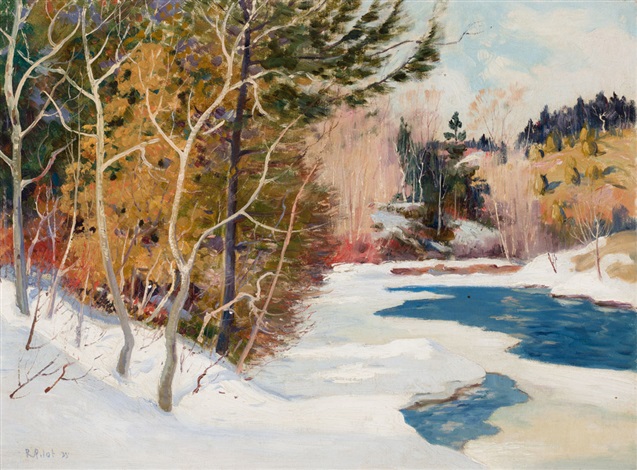 Winter Scene by Robert Wakeham Pilot on artnet