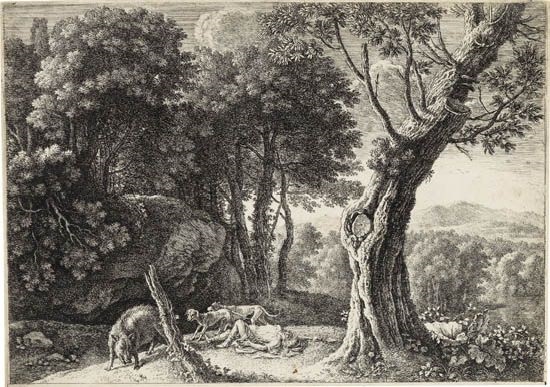 The Birth of Adonis Venus and Adonis Hunting The Death of Adonis The ...