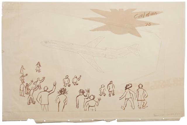 Design Concept For Bicentennial Plane by Alexander Calder on artnet