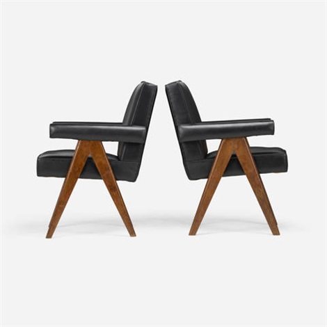 Committee chairs from High Court, Chandigarh, pair by Pierre Jeanneret ...