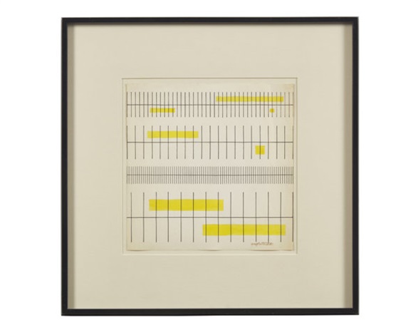 Yellow and Black for Fabric Design, circa 1975 by Angelo Testa on artnet