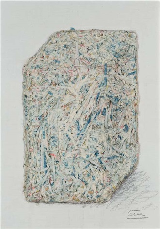 Portrait de compression by César on artnet