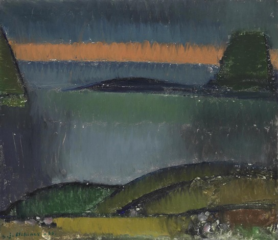 Overlooking the sea, the Faroe Island by Samuel Joensen-Mikines on artnet
